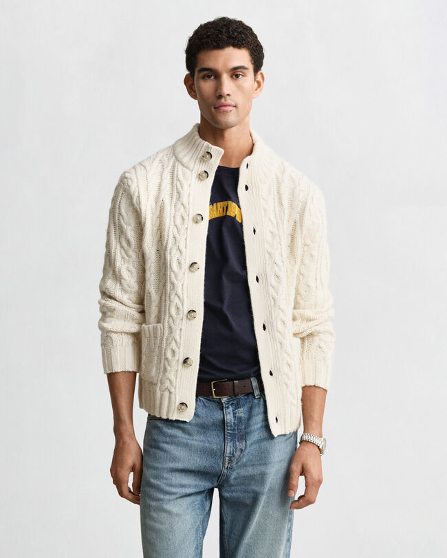 Cable Knit Cardigan - GANT