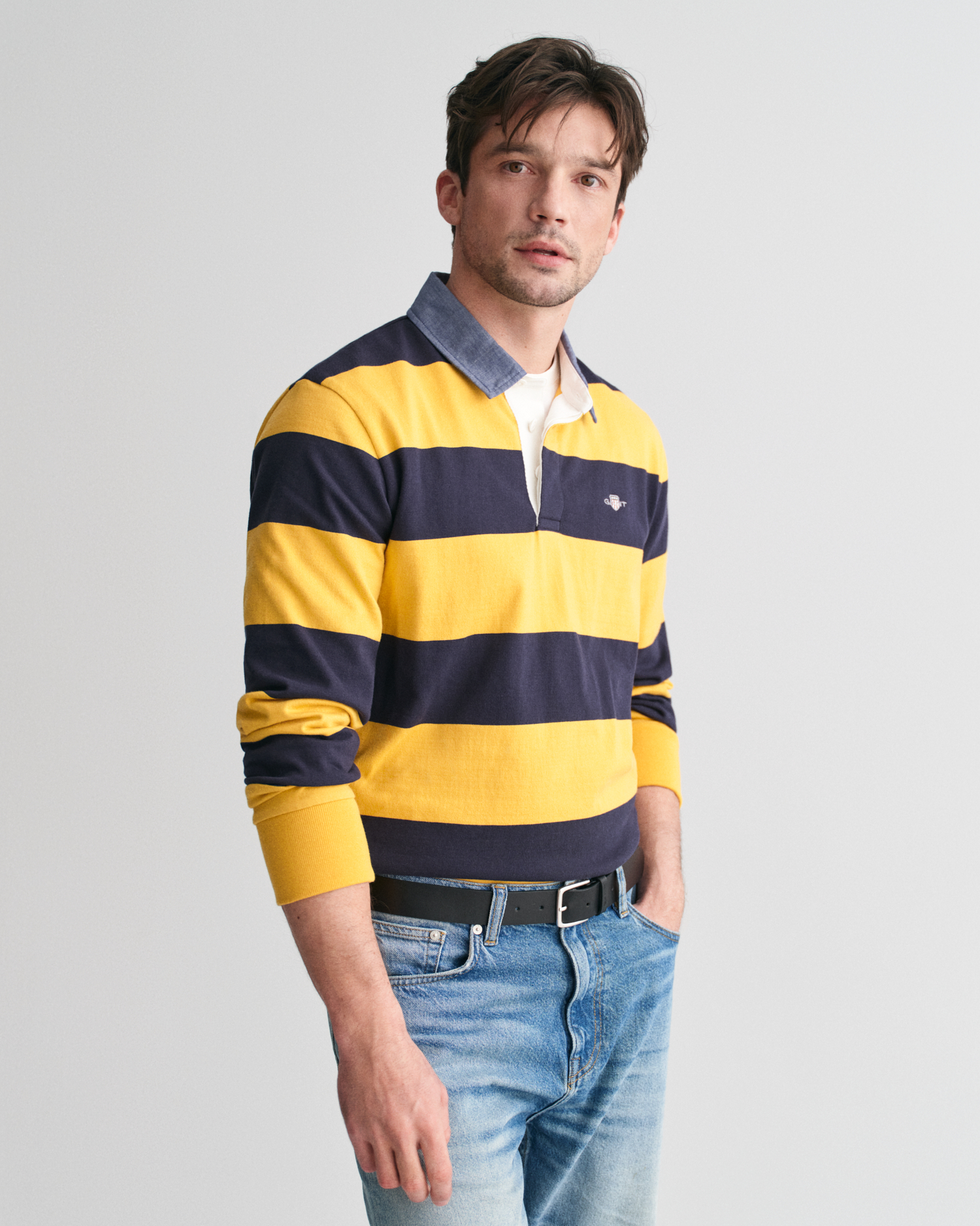 Striped Chambray Heavy Rugger - GANT