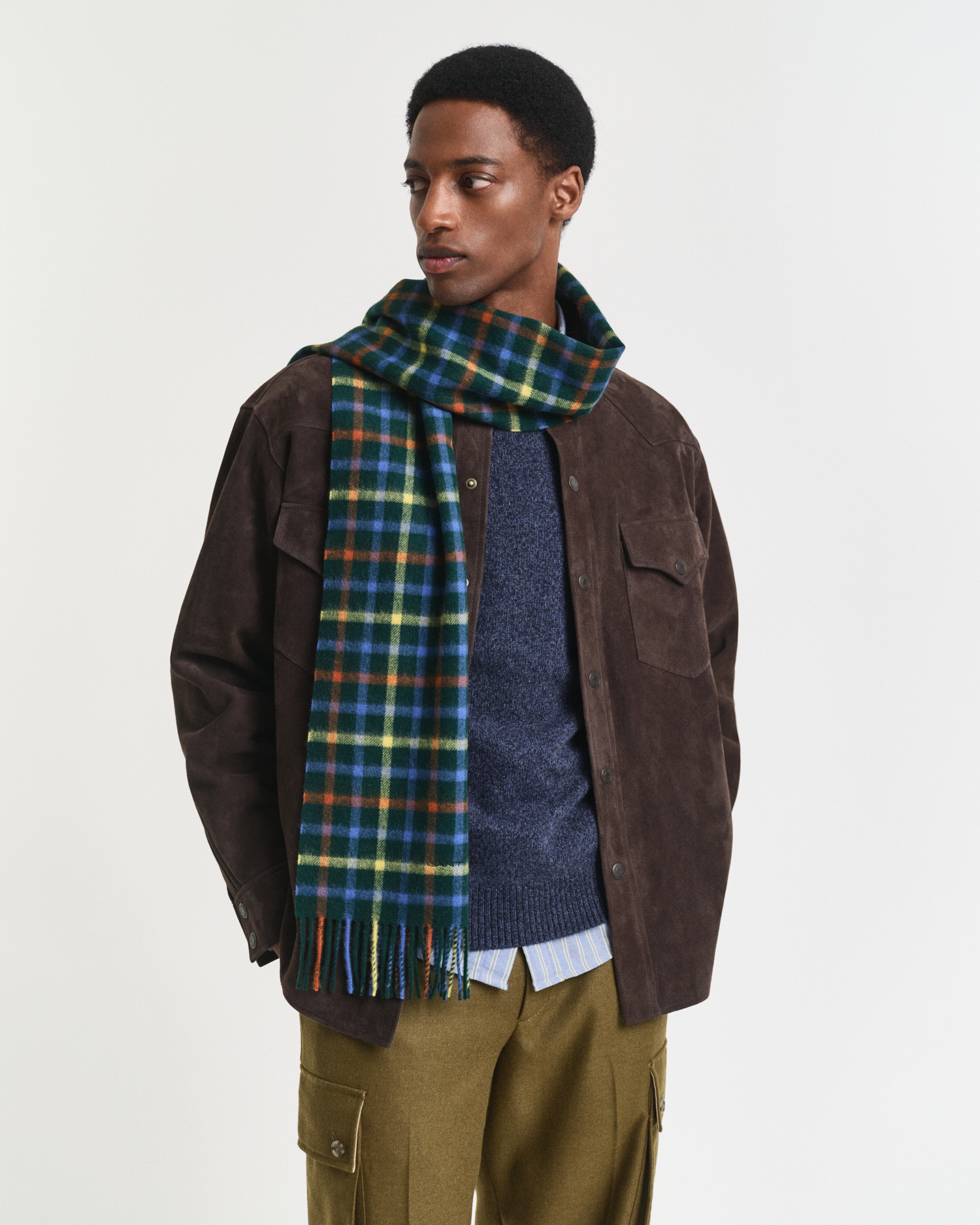 Checked Wool Scarf - GANT