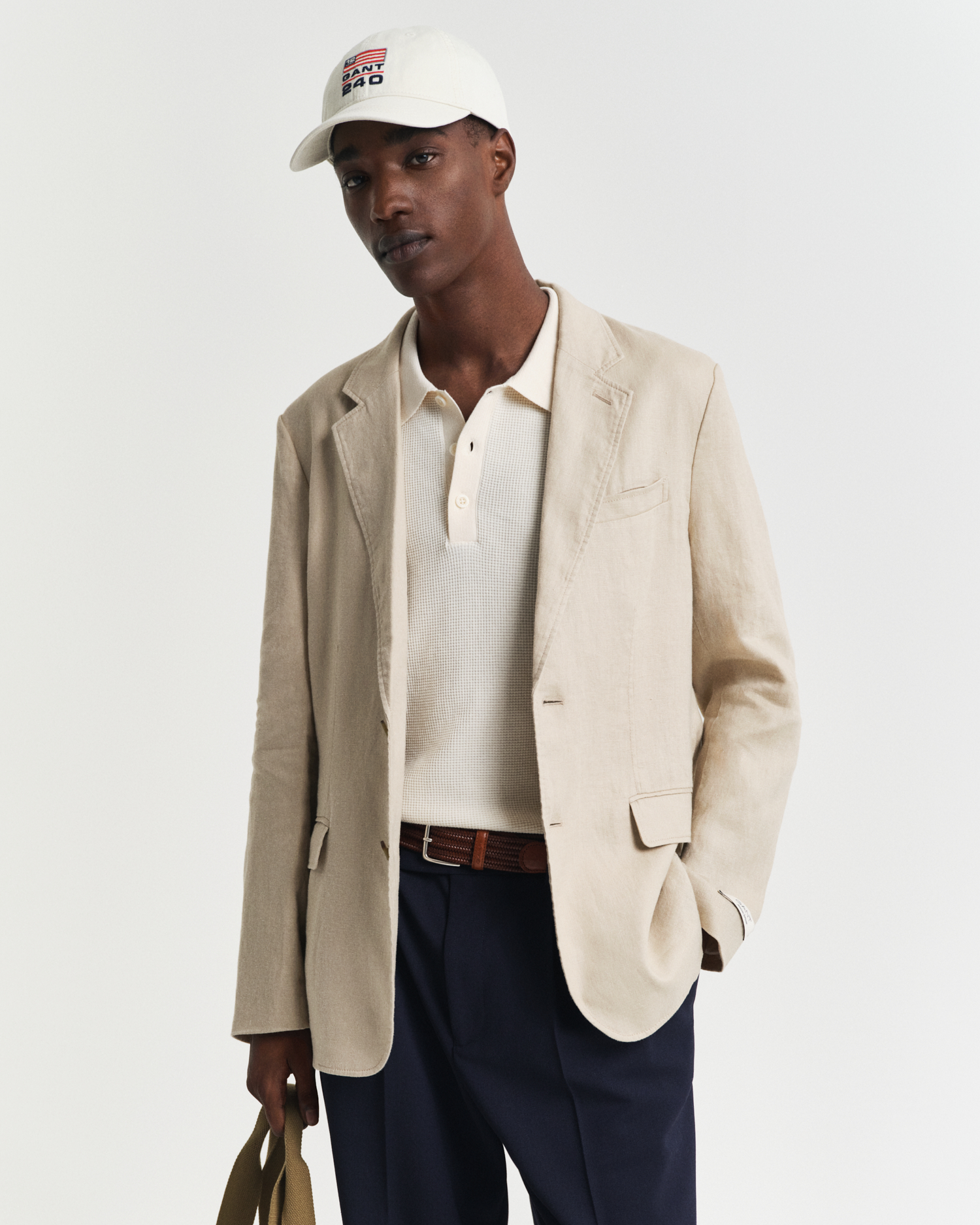 Regular Fit Garment Dyed Linen Blazer - GANT
