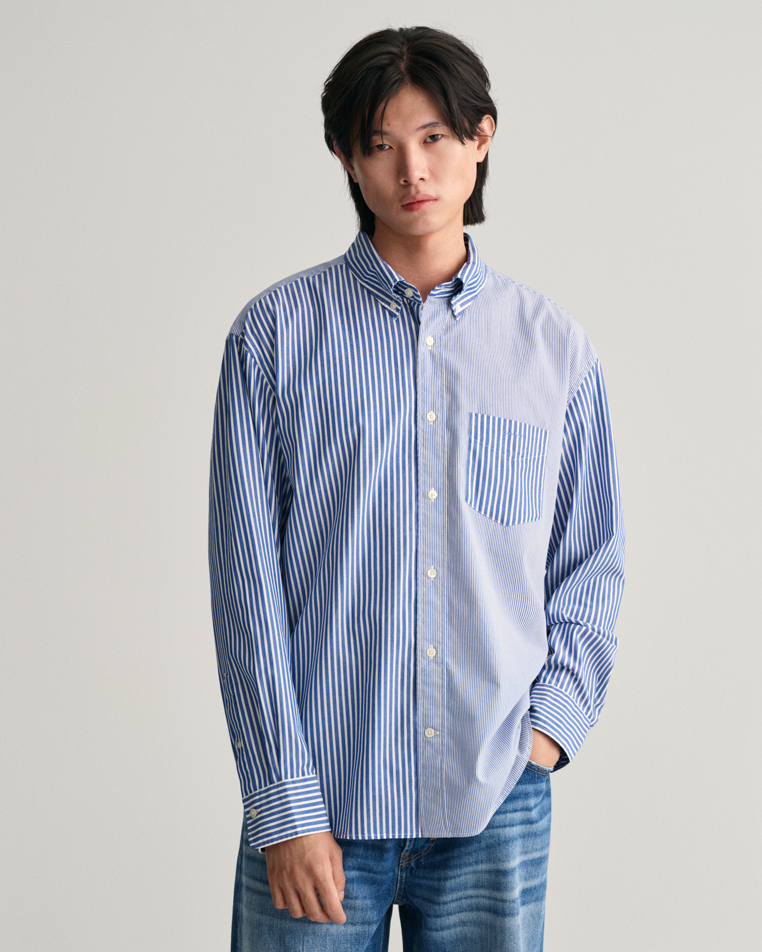 Relaxed Fit Dragon Crest Poplin Shirt - GANT