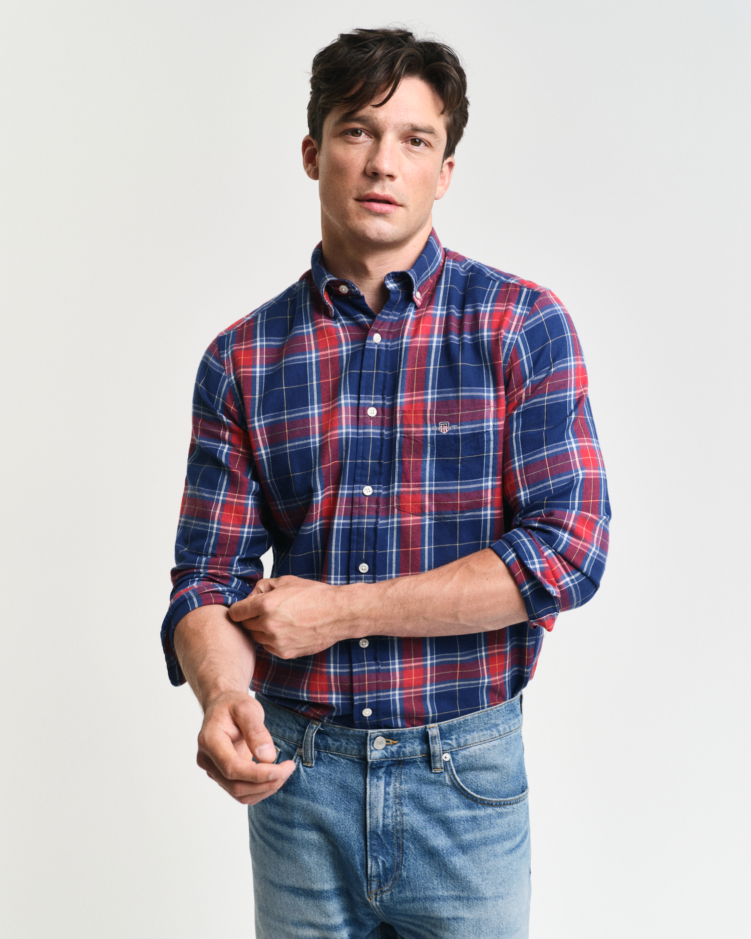 Regular Fit Checked Flannel Shirt - GANT