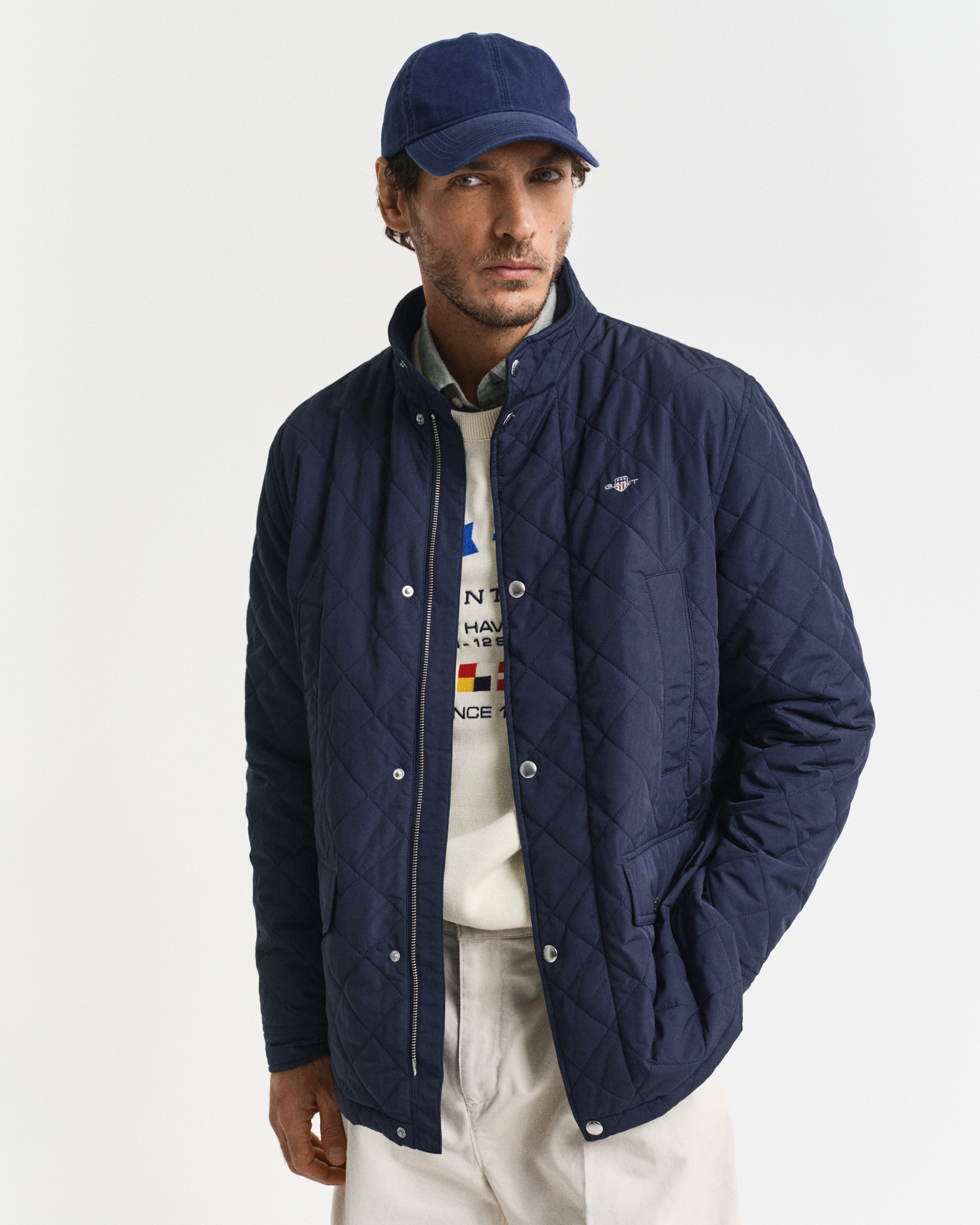 Quilted Windcheater Mid-Length Jacket - GANT
