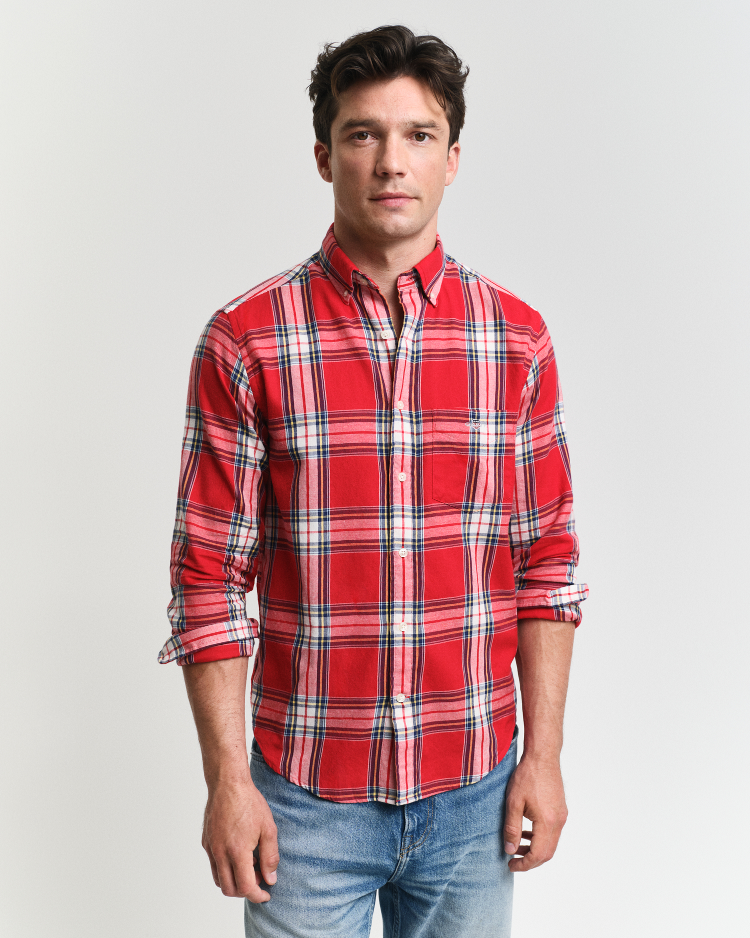 Regular Fit Checked Flannel Shirt - GANT