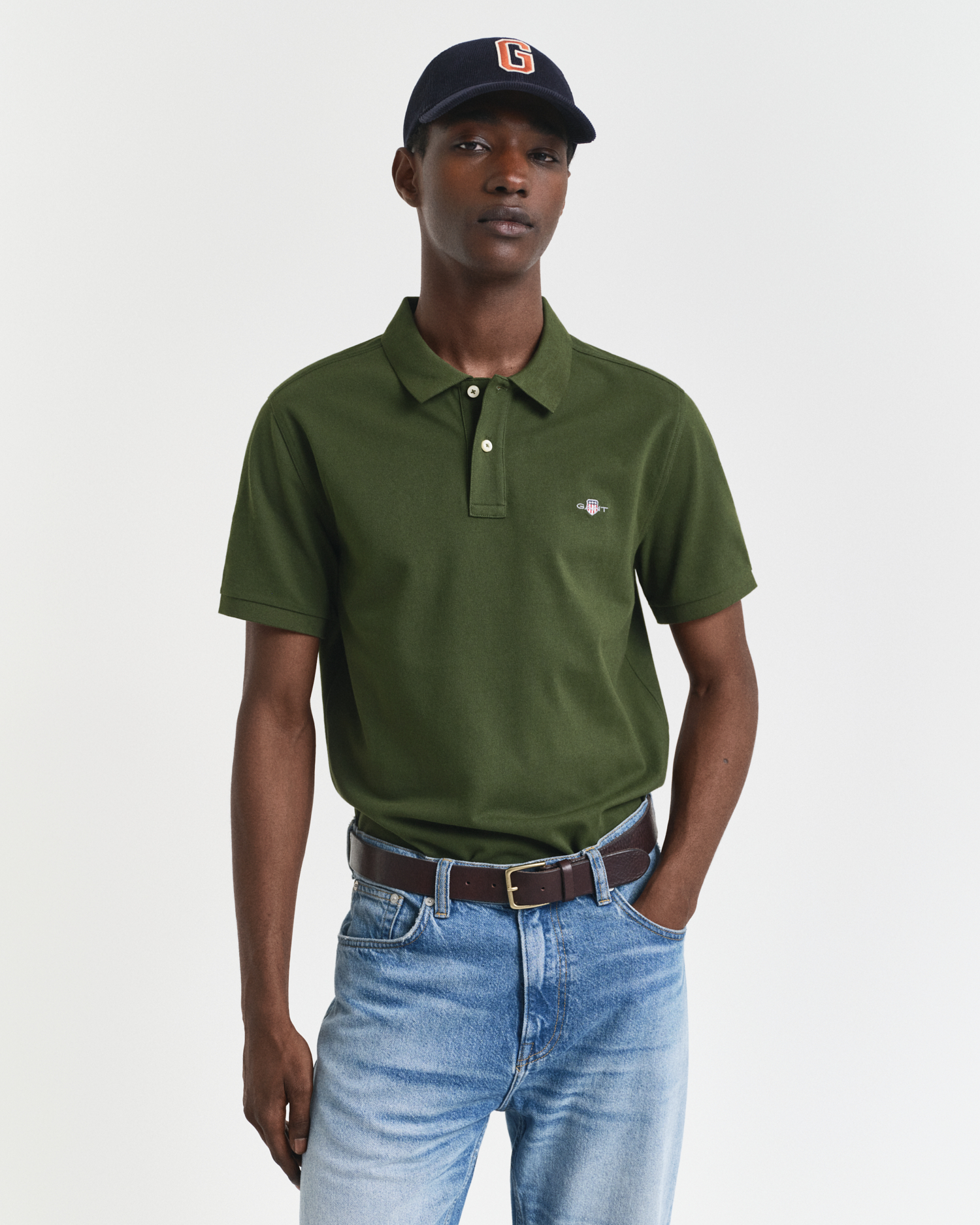 Regular Fit Shield Piqué Polo Shirt - GANT
