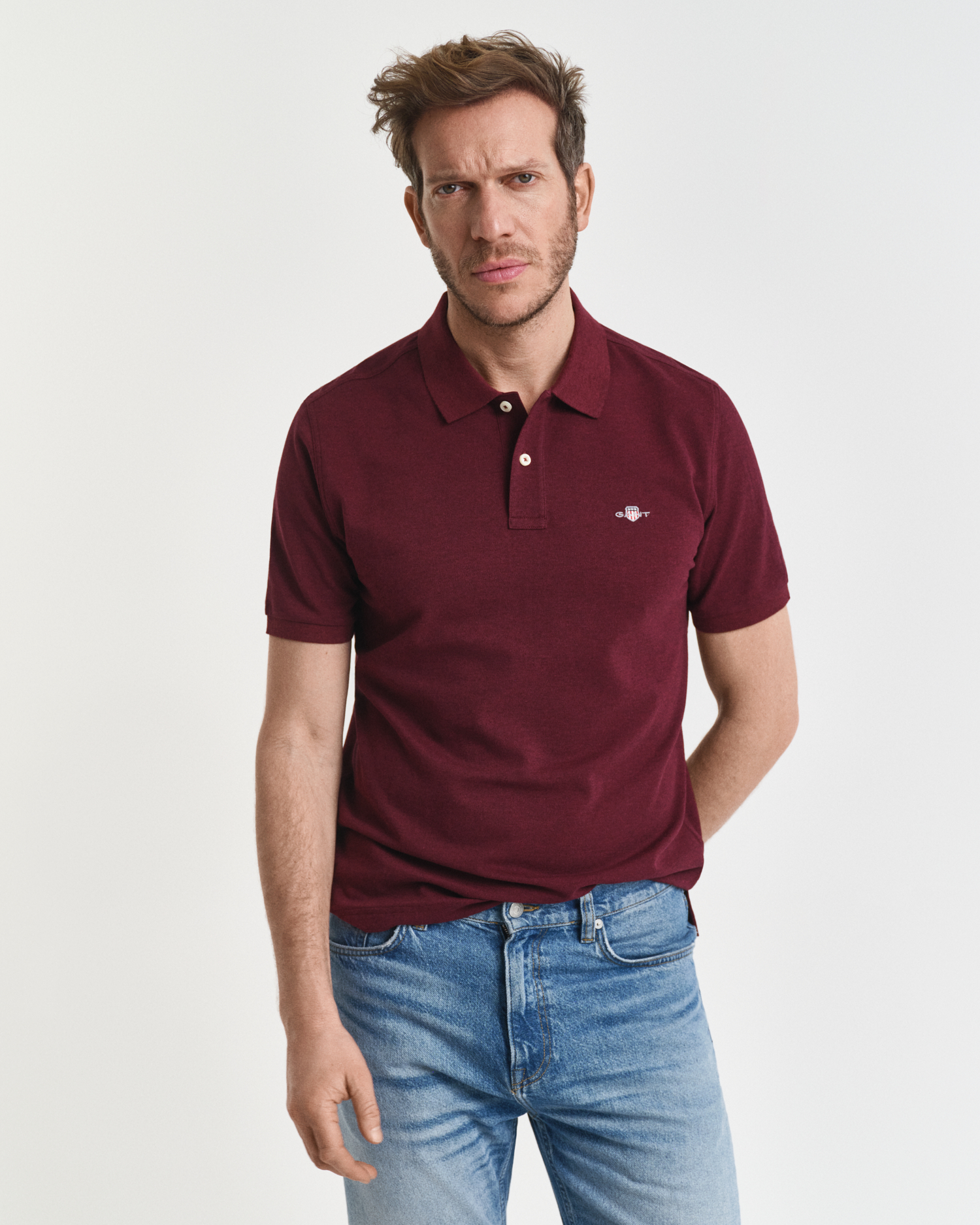 Regular Fit Shield Piqué Polo Shirt - GANT