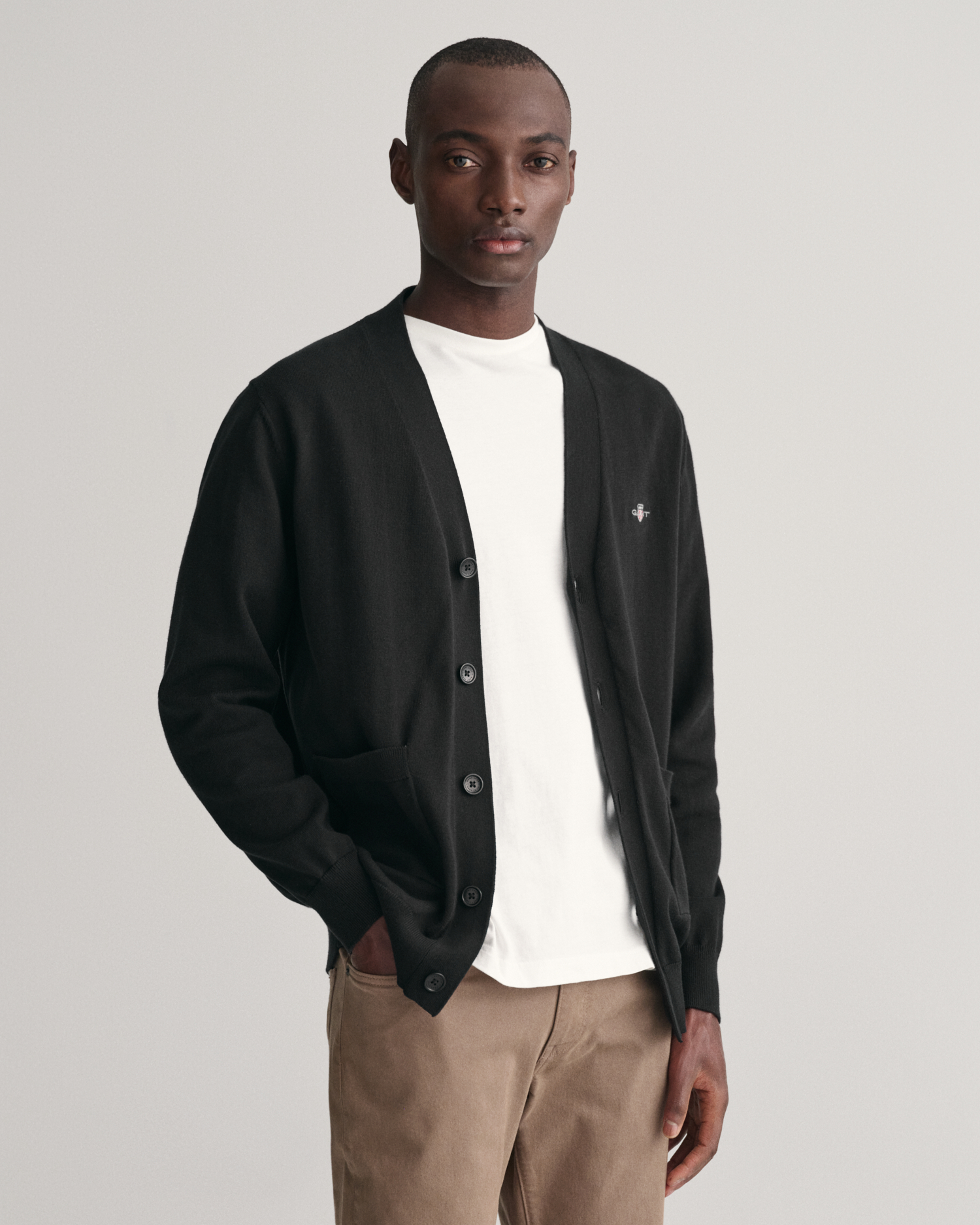 Classic Cotton V-Neck Cardigan - GANT