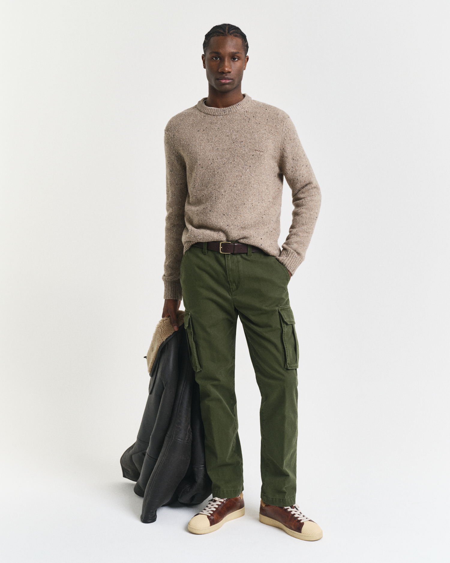 Regular Fit Cotton Twill Cargo Pants - GANT